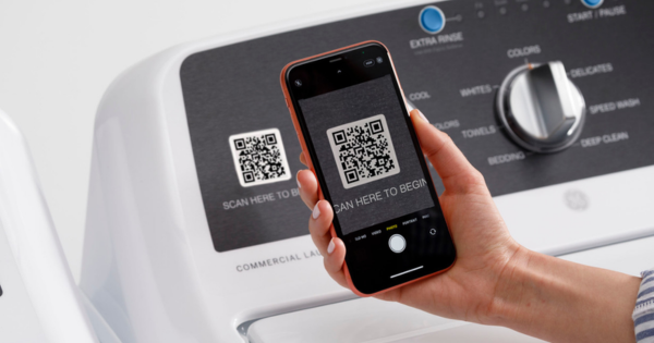 GE’s Commercial Laundry Pair Levels Up by Going Coinless!